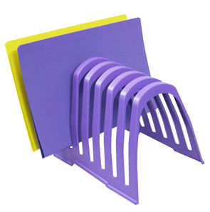 Blanes Newsagency. LARGE PLASTIC STEP FILE GRAPE